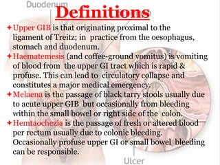 Upper GI bleeding | PPTX