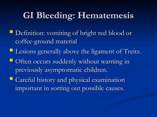 Gastrointestinal Bleeding in children.ppt