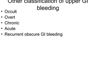 Upper gastrointestinal bleeding patients | PPT