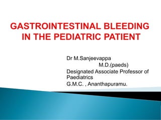 GI BLEEDING IN CHILDREN | PDF