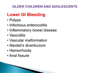 GI BLEEDING IN CHILDREN | PDF