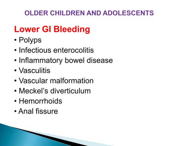 GI BLEEDING IN CHILDREN | PDF