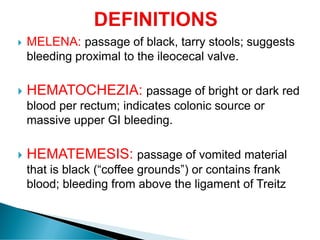 GI BLEEDING IN CHILDREN | PPT