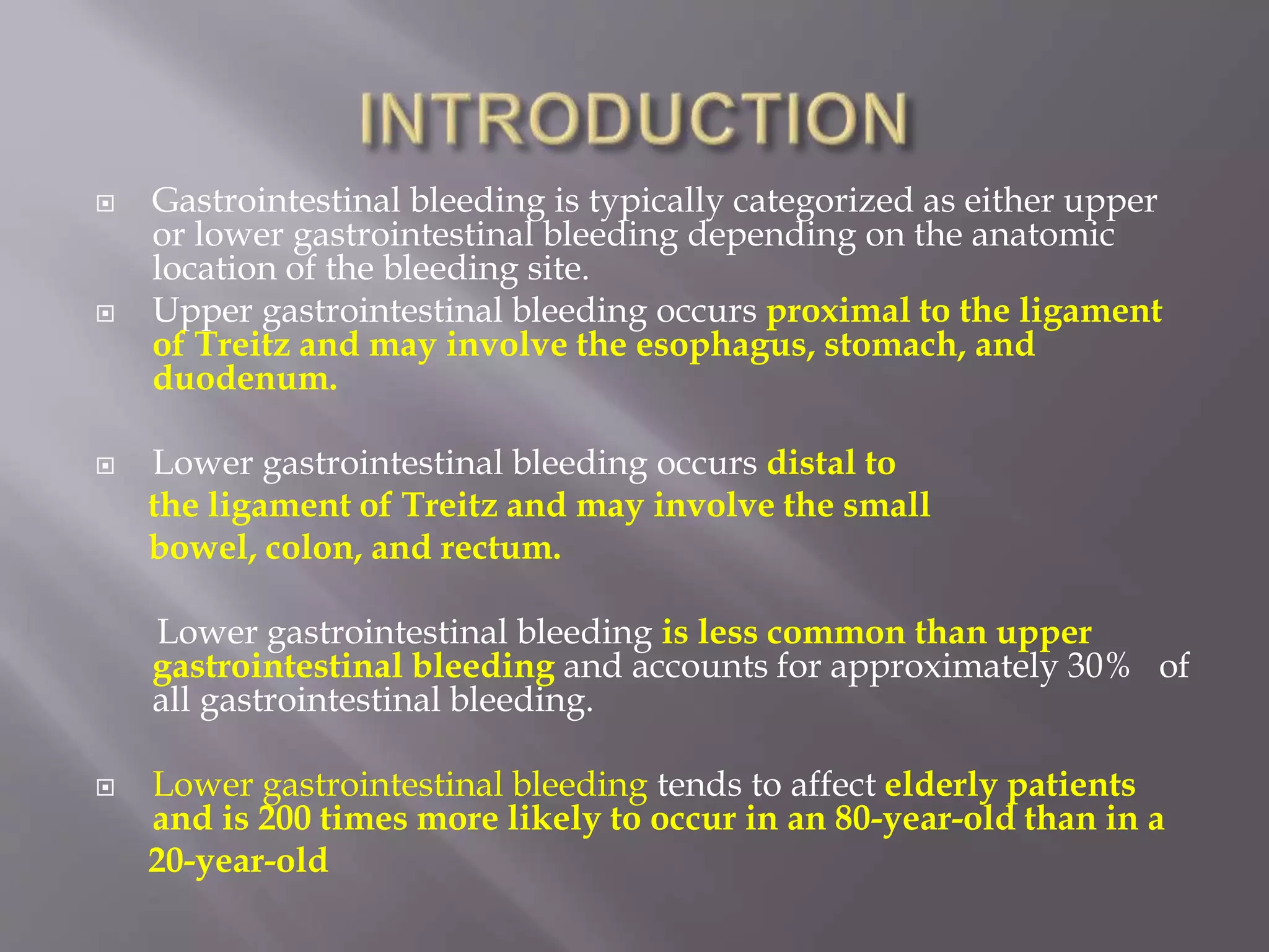 Gi bleeding presentation | PPTX