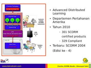E-Learning, Clarolines, SCORM (Bahasa Indonesia) | PPT