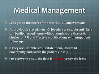 GI Bleeding Summary | PPTX