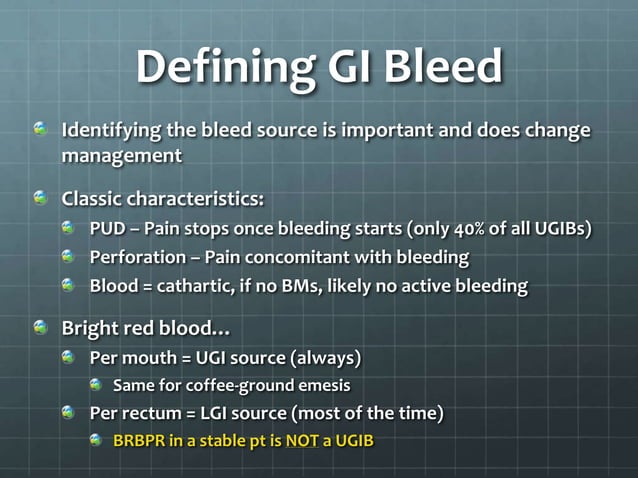 GI Bleeding Summary | PPTX | Digestive Disorders | Diseases and Conditions