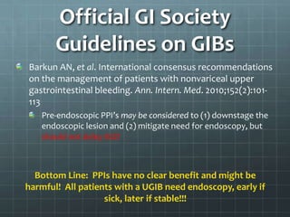 GI Bleeding Summary | PPTX | Digestive Disorders | Diseases and Conditions