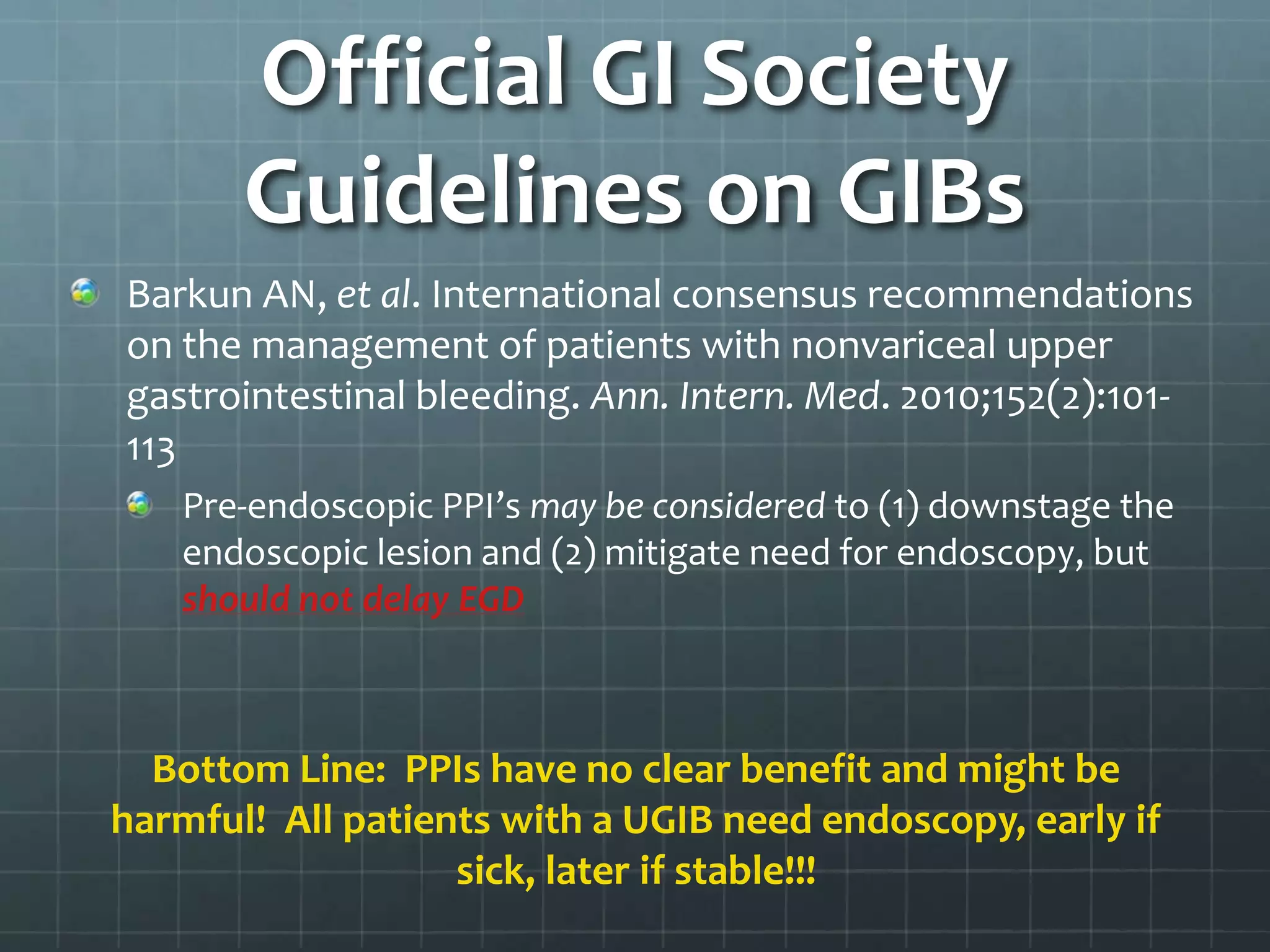 GI Bleeding Summary | PPTX