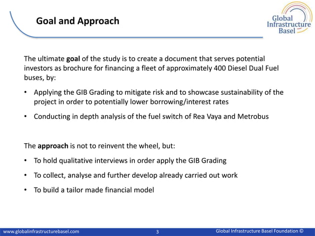 GIB - Bankability Study by Marco Grossmann at GIB Summit | PPT