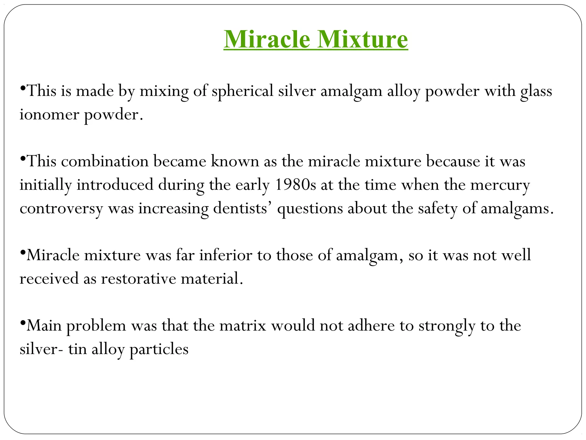 Glass Ionomer cement & it's advancement. | PPT