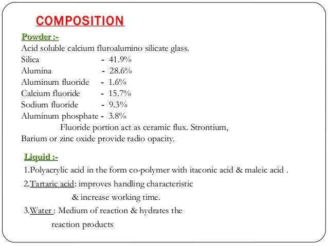 Glass Ionomer cement & it's advancement.