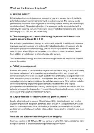 Gastric Stomach Cancer. | PDF