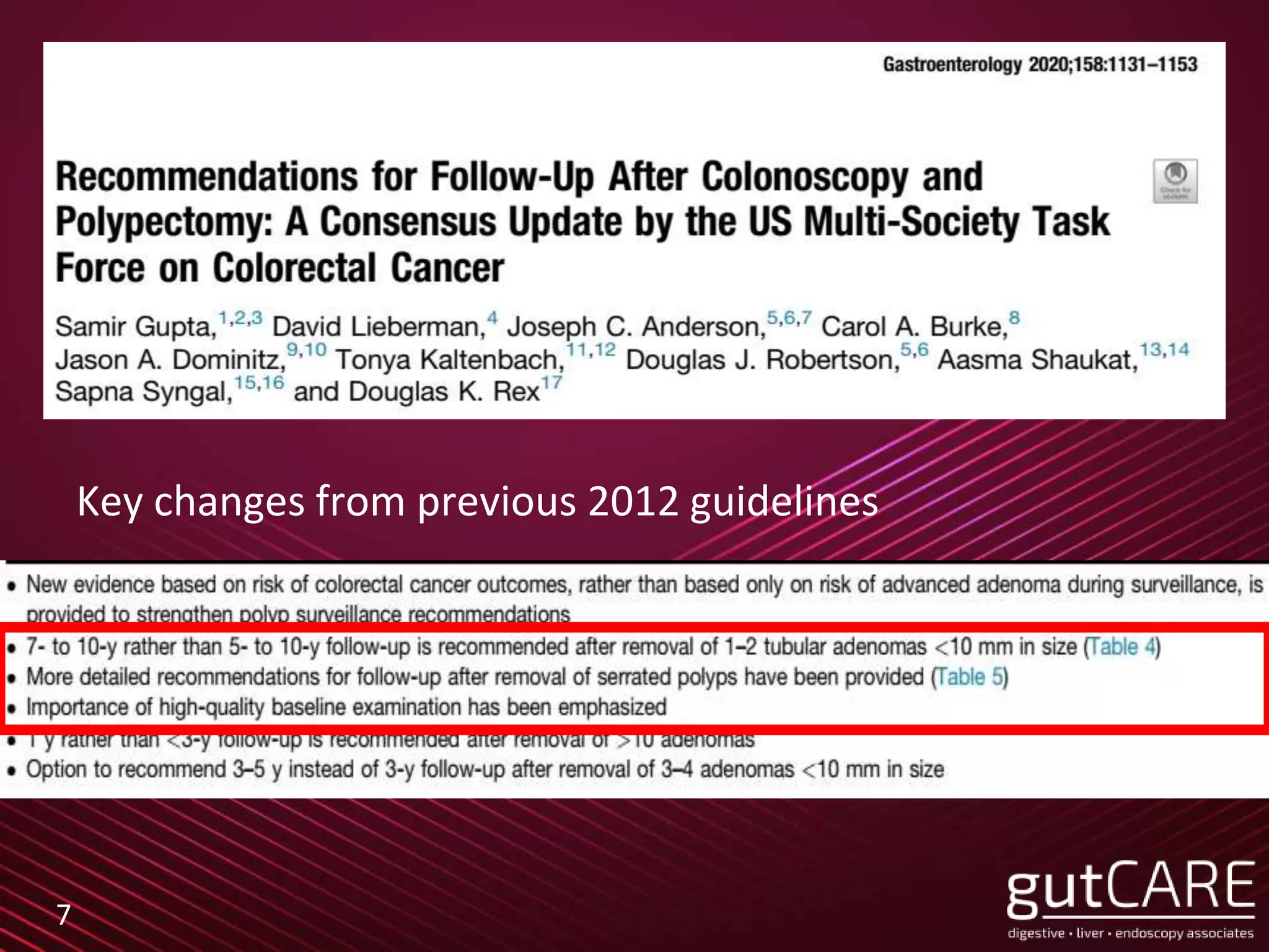 GI CANCER SCREENING | PPT