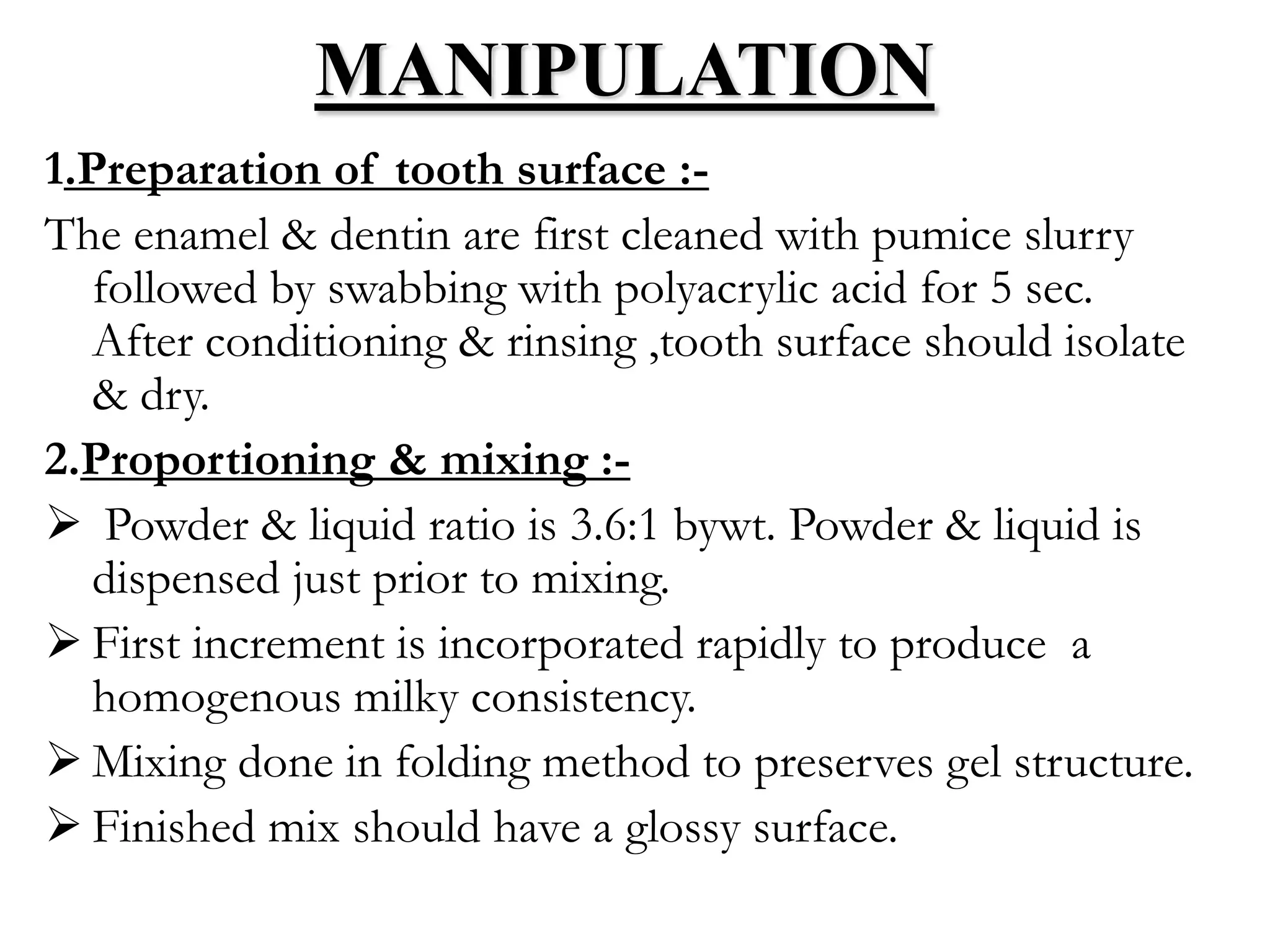 Glass Ionomer Cement (GIC) - Science of Dental materials | PPTX