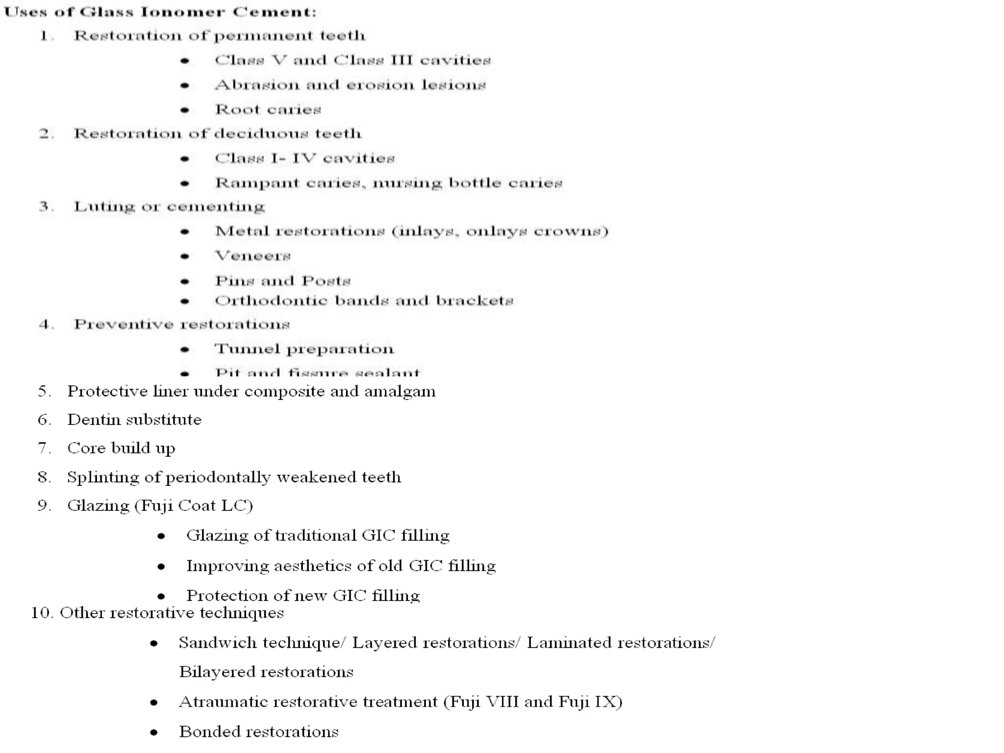 Glass Ionomer Cement (GIC) - Science of Dental materials | PPTX