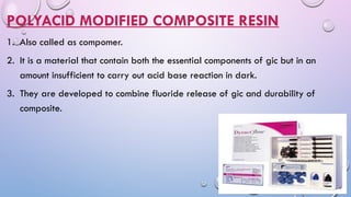 GIC & its Advances Also provides its advantages, disadvantages ...