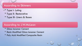 GIC & its Advances Also provides its advantages, disadvantages ...