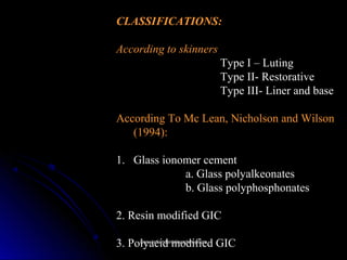 Gic new / endodontics courses | PPT