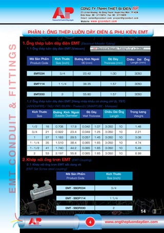GiconduitElectrical Metallic Tubing EMT UL797/ ANSI C80.3 | PDF