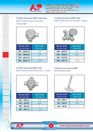 GiconduitElectrical Metallic Tubing EMT UL797/ ANSI C80.3 | PDF