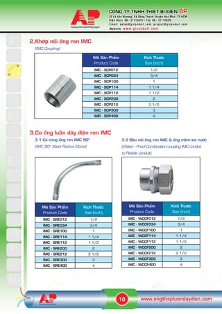 giconduit.com - IMC Conduit (Intermediate Metal Conduit) | PDF
