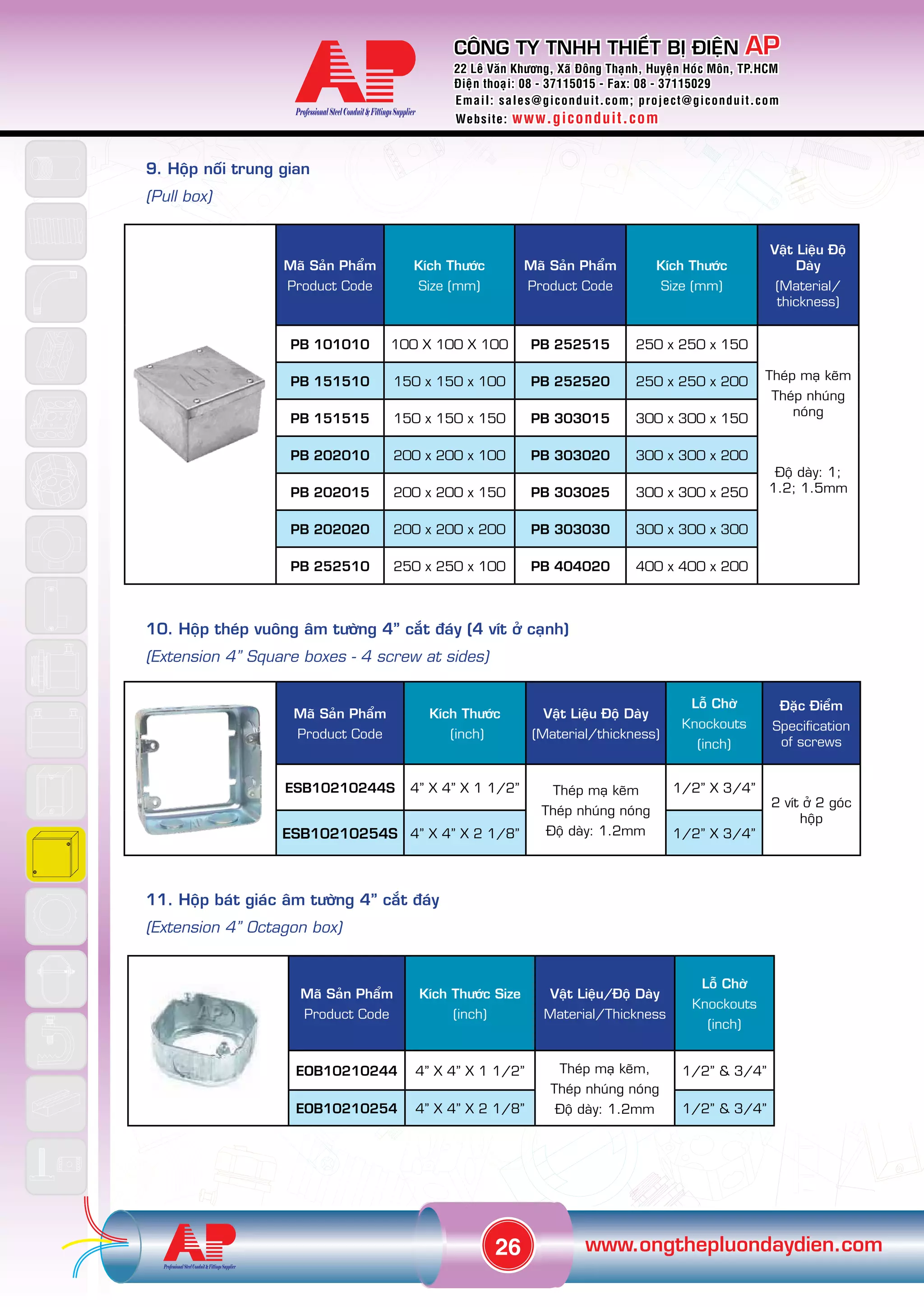 steelconduit.vn Electrical Conduits, Conduit outlet box, GI conduit | PDF