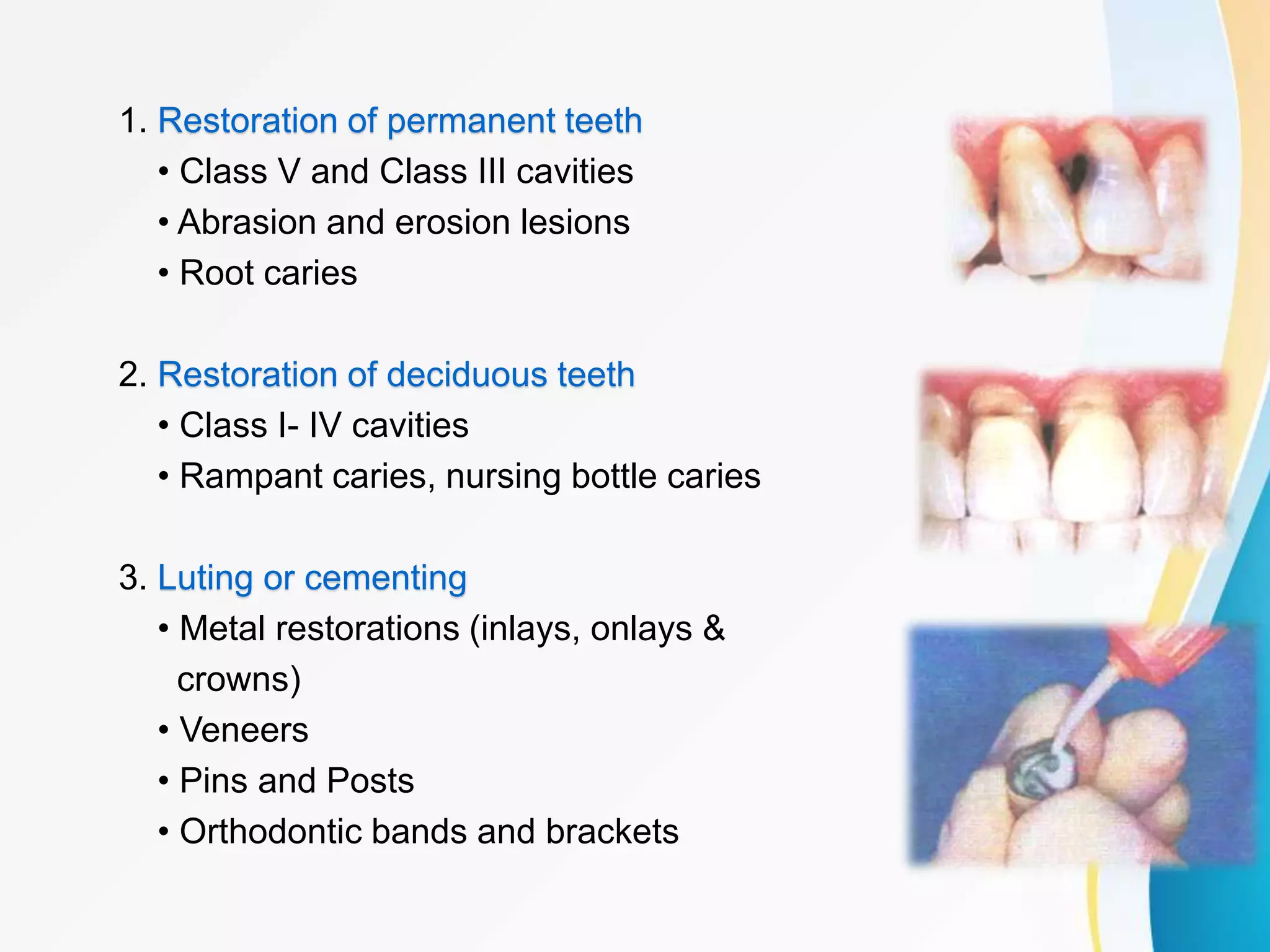 Glass ionomer cement with recent advancements | PPTX