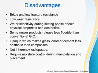 Glass ionomer cement with recent advancements PPT