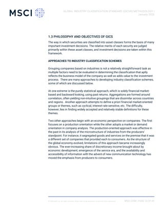 GICS Methodology 2020 to 2024 december valid | PDF