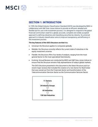 GICS Methodology 2020 to 2024 december valid | PDF