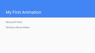 GICT - Introduction to Animation | PPT