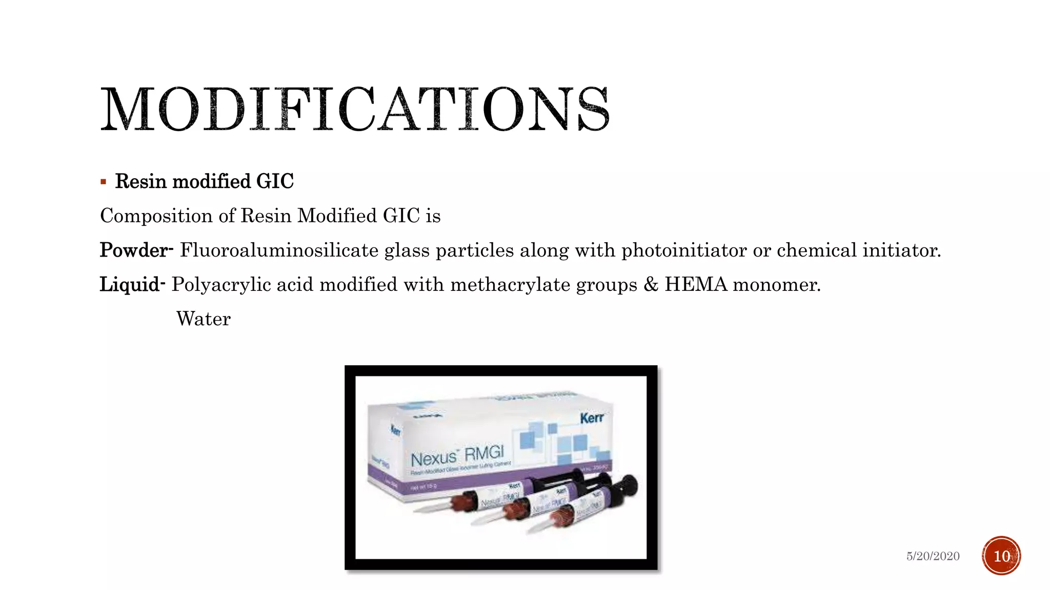 Glass Ionomer Cements- Fundamentals | PPTX