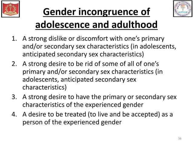 Gender Identity Disorder/ Gender Dysphoria | PPTX | Sexual Conditions ...