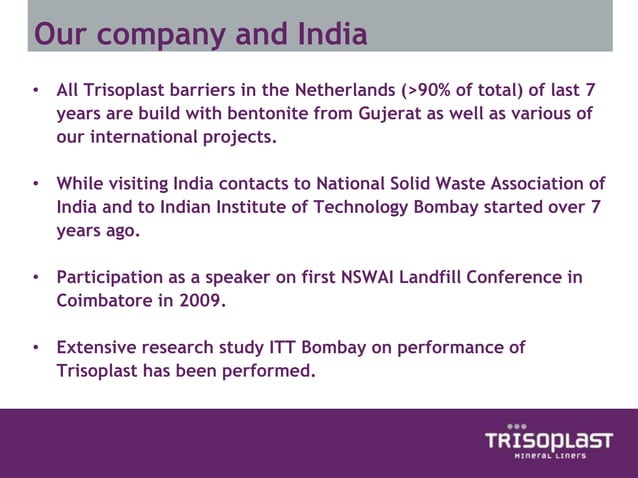 GID - Trisoplast technology and Multriwell system for landfills in ...