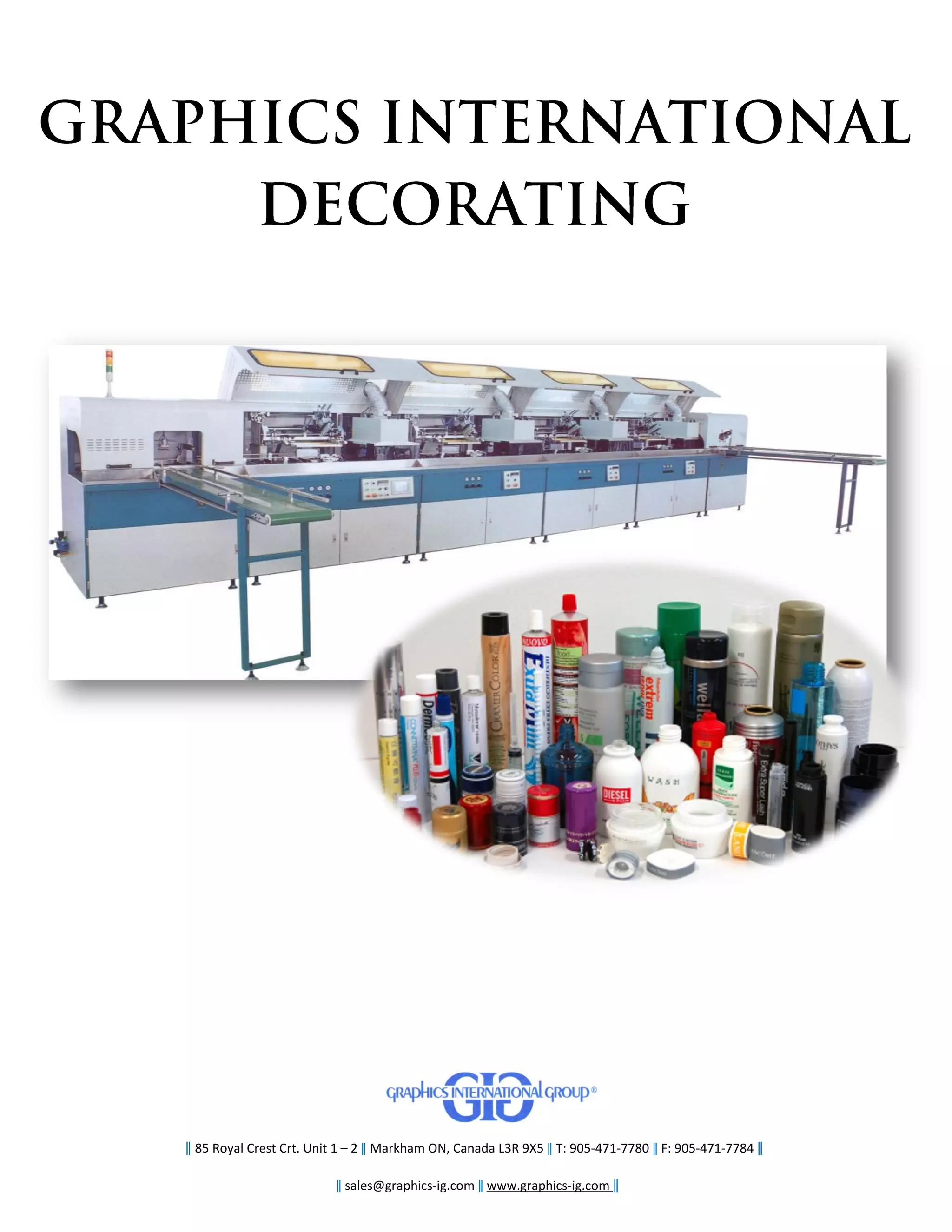 Screen Printing Machine & Screen Printing Equipment- Graphics ...