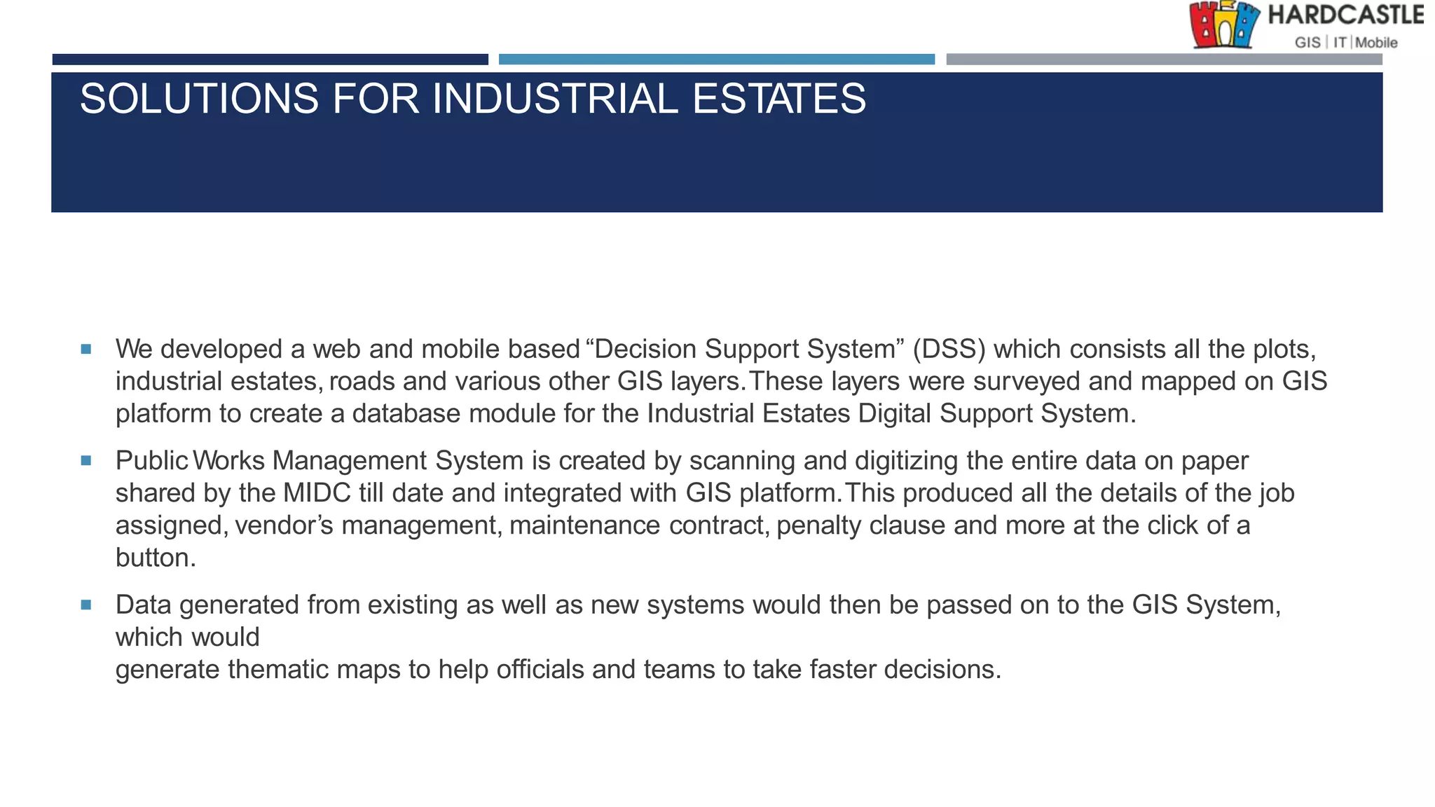 Gis Based Decision Support System Pptx Computer Software And