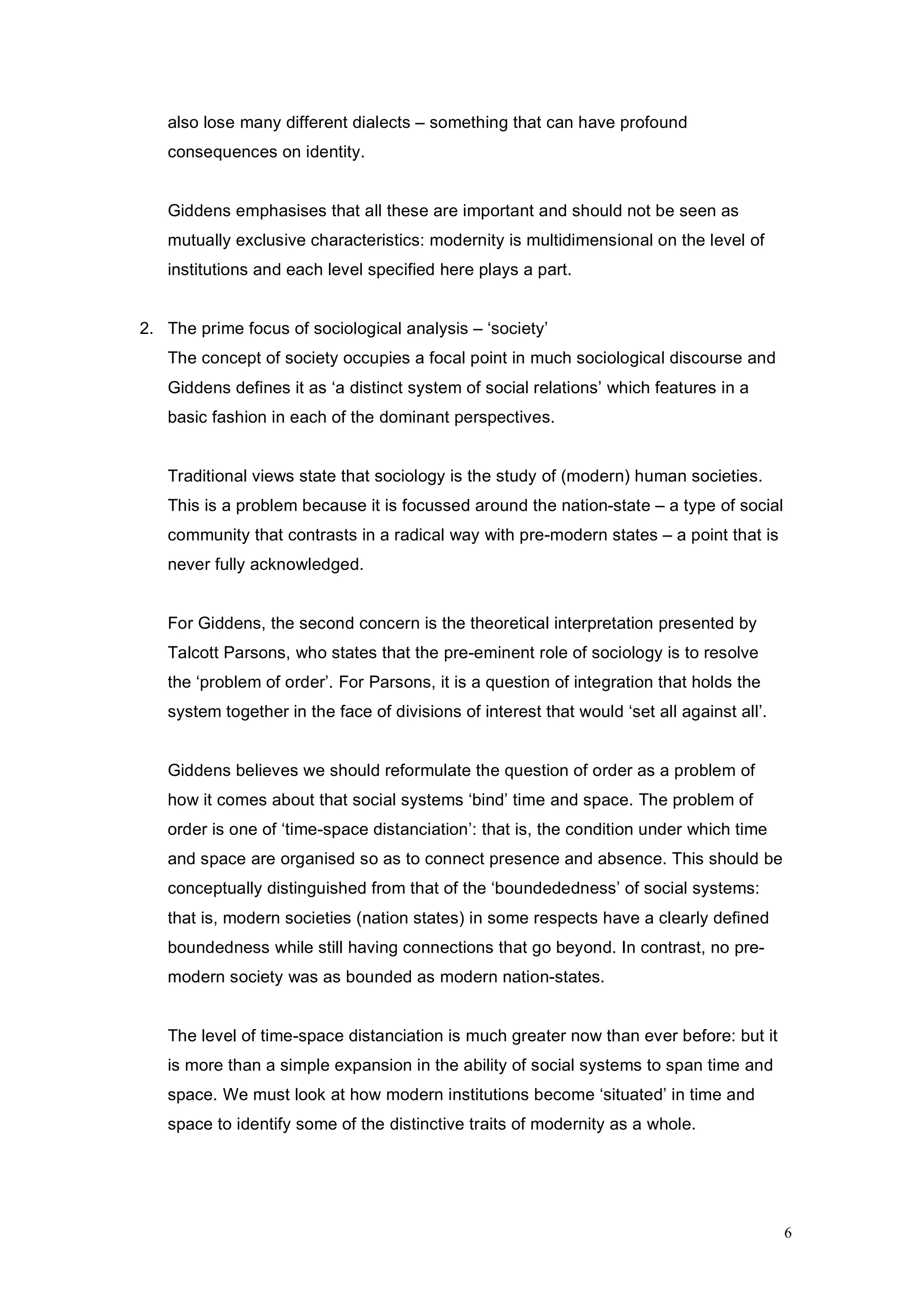 Giddens 1991 chapter-1_arvanitakis | PDF