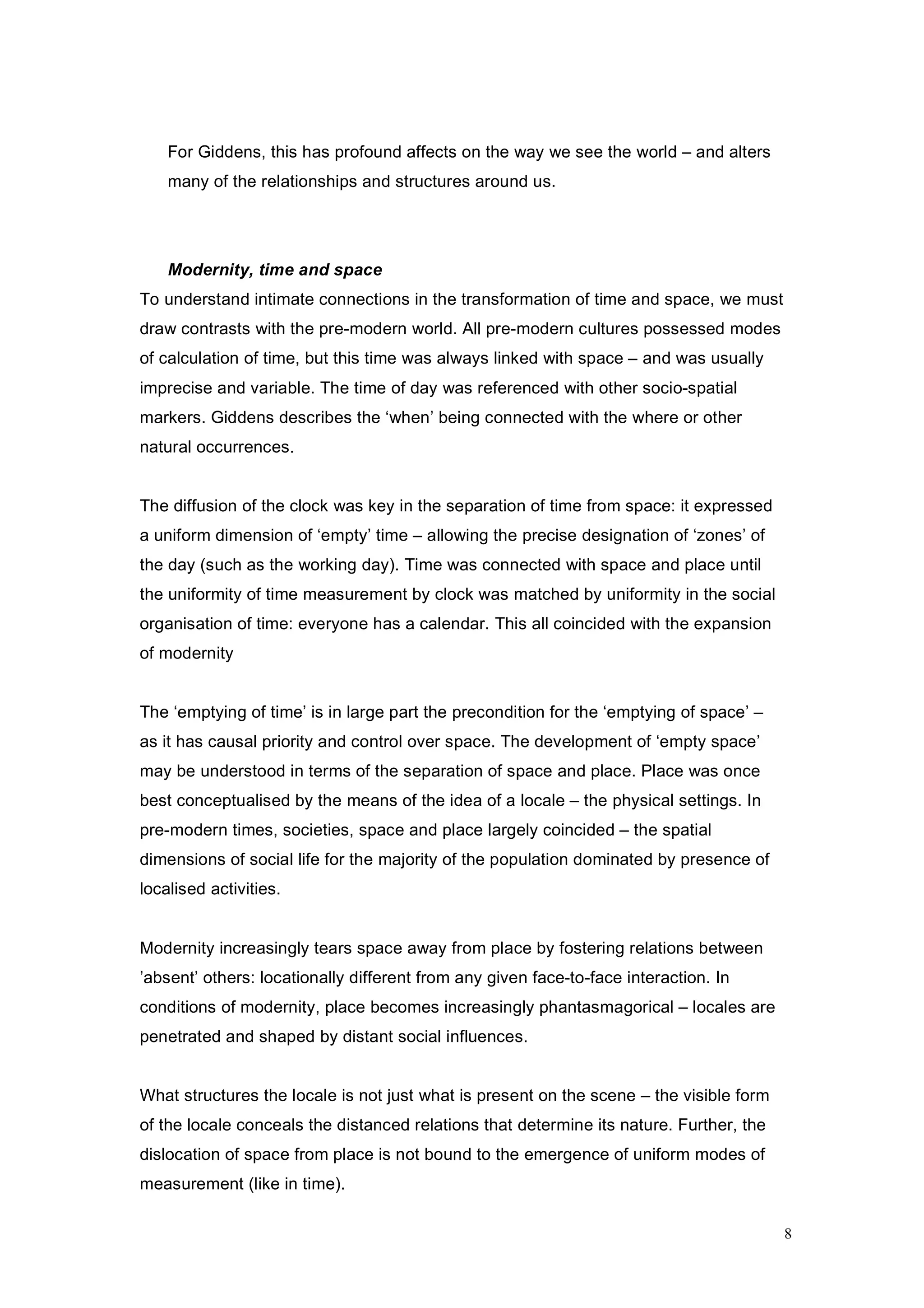 Giddens 1991 chapter-1_arvanitakis | PDF