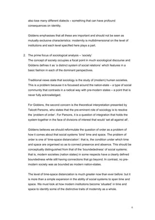 Giddens 1991 chapter-1_arvanitakis | PDF