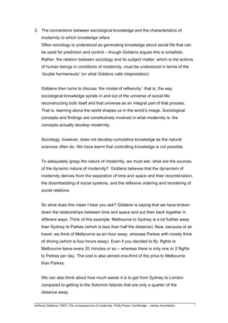 Giddens 1991 chapter-1_arvanitakis | PDF