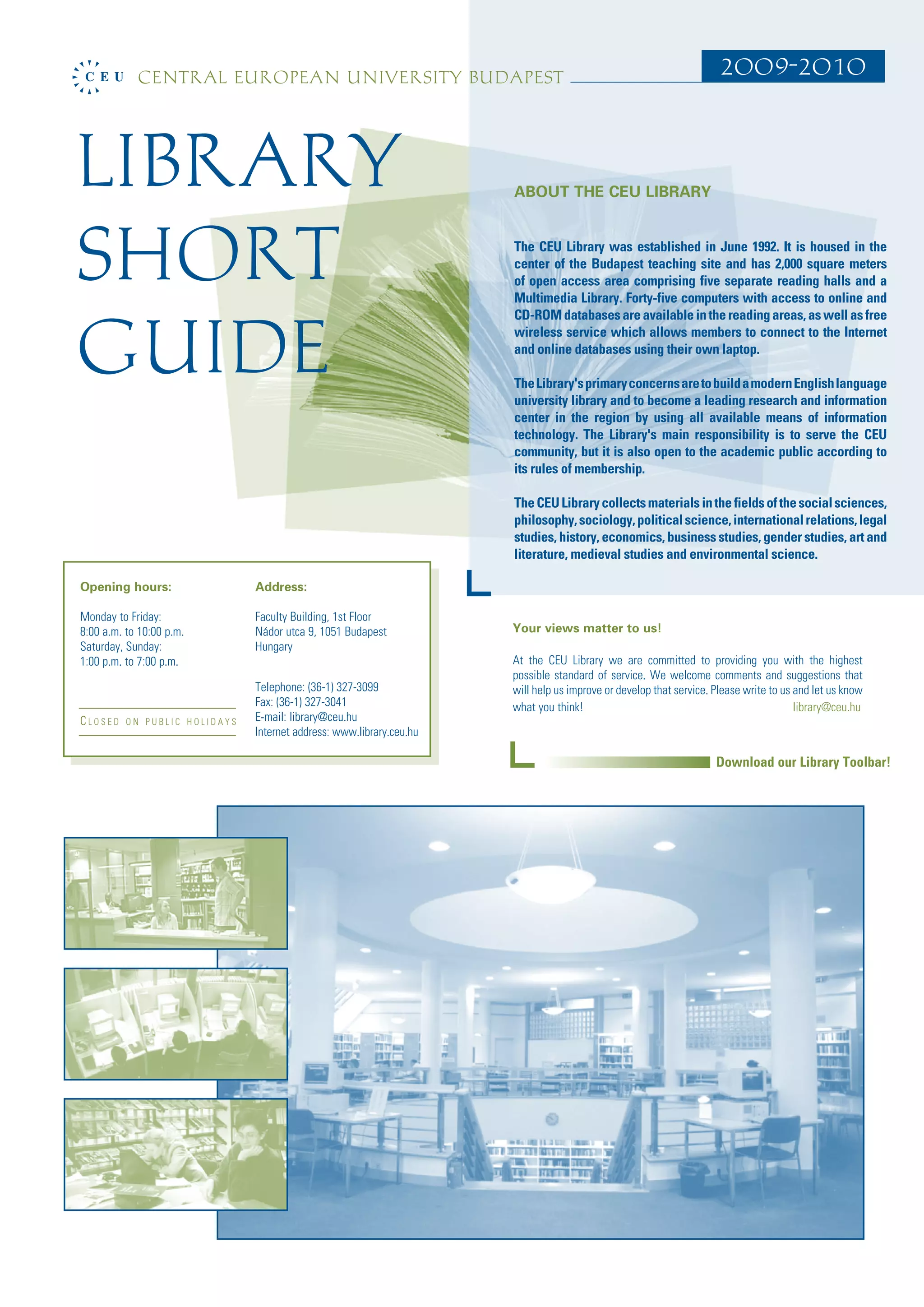 CEU Library Guide 09/10 | PDF