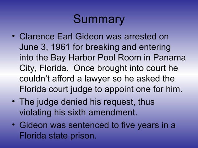Gideon v wainwright 2 | PPT