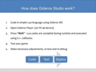 Gideros Studio: Features and Benefits | PPTX