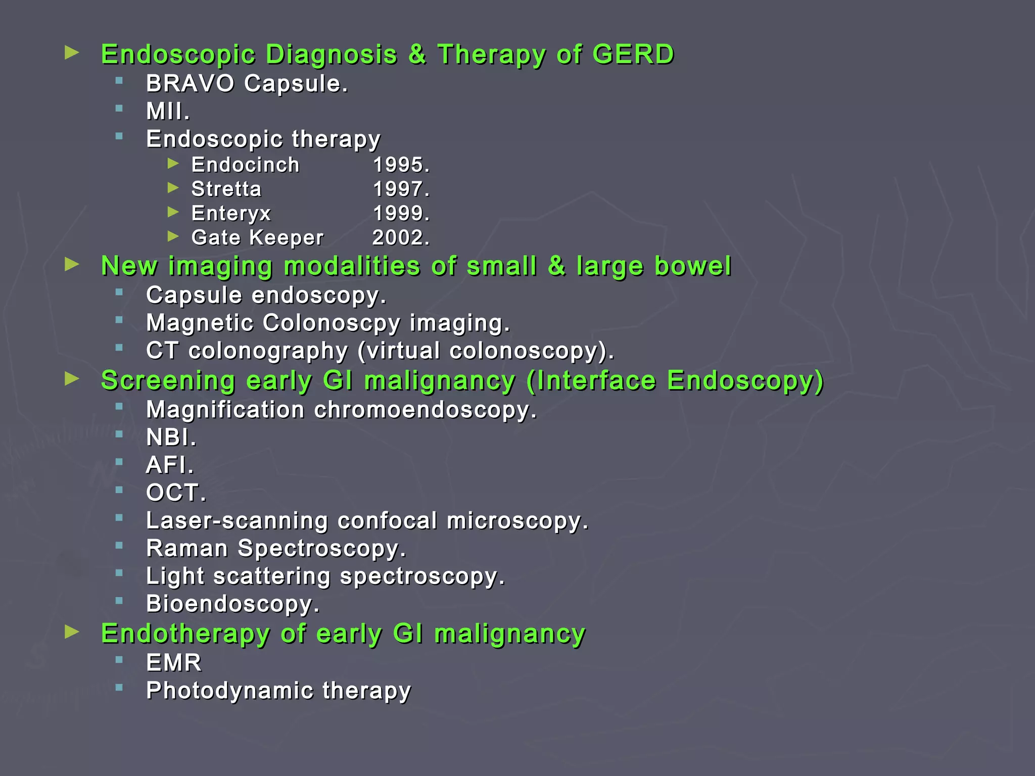Gi diagnostic & therapeutic endoscopy | PPT