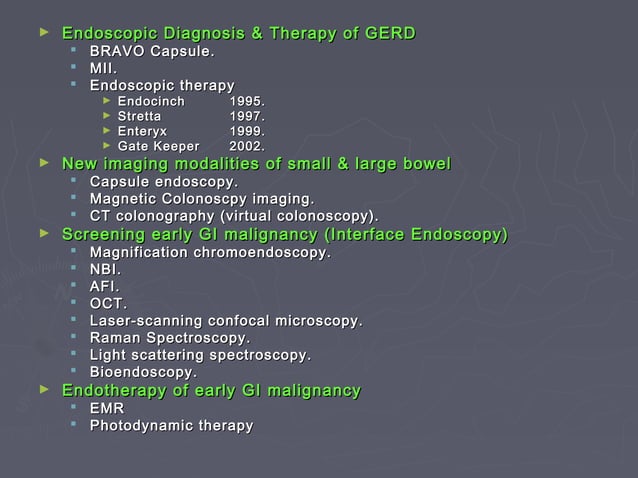 Gi diagnostic & therapeutic endoscopy | PPT
