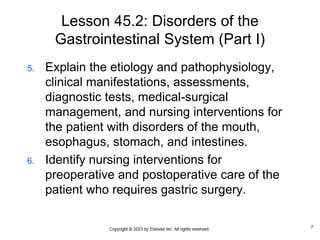 Care of the Patient with a Gastrointestinal Disorder | PPTX