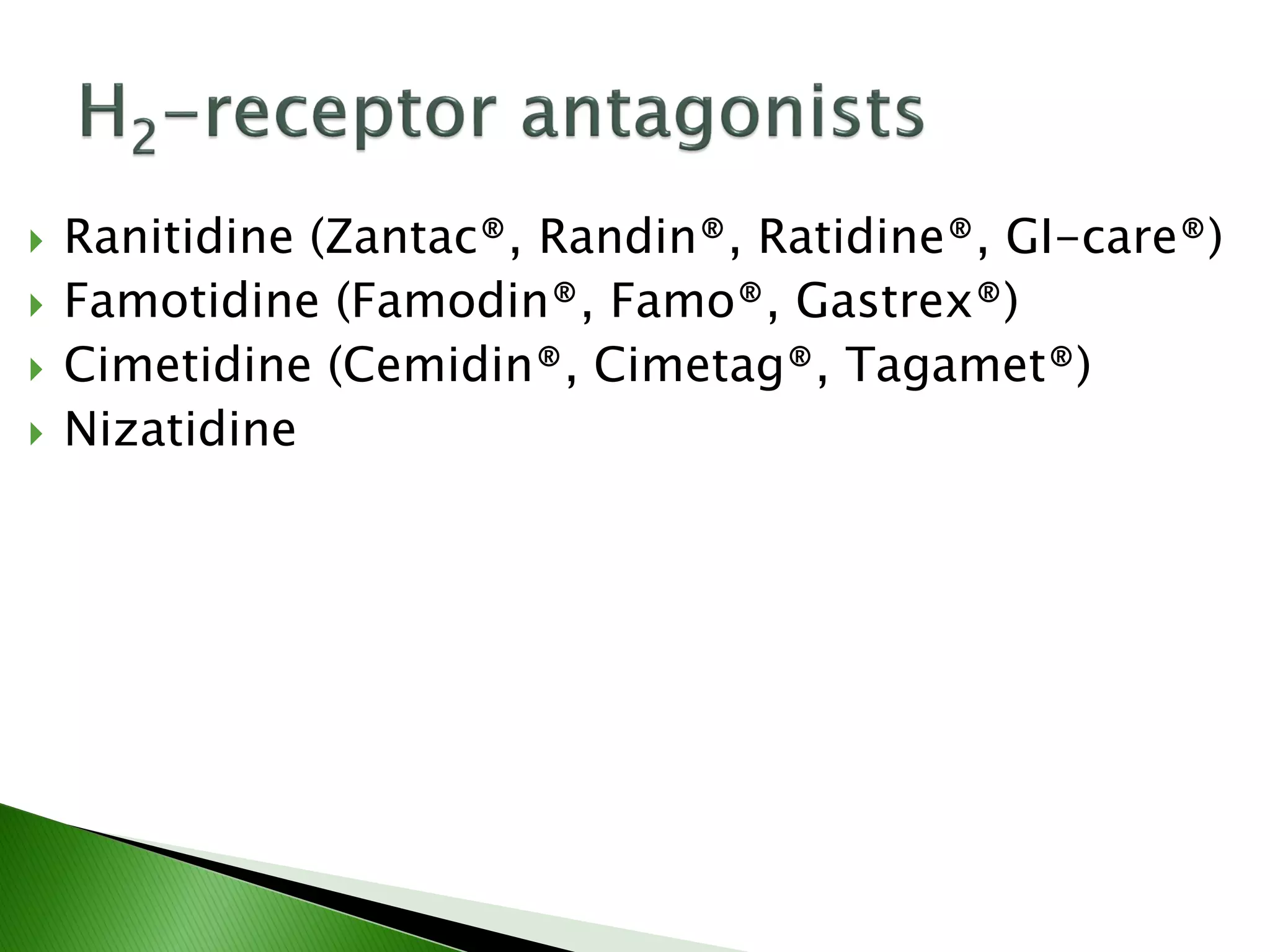 Gastrointestinal drugs - Pharmacology | PDF