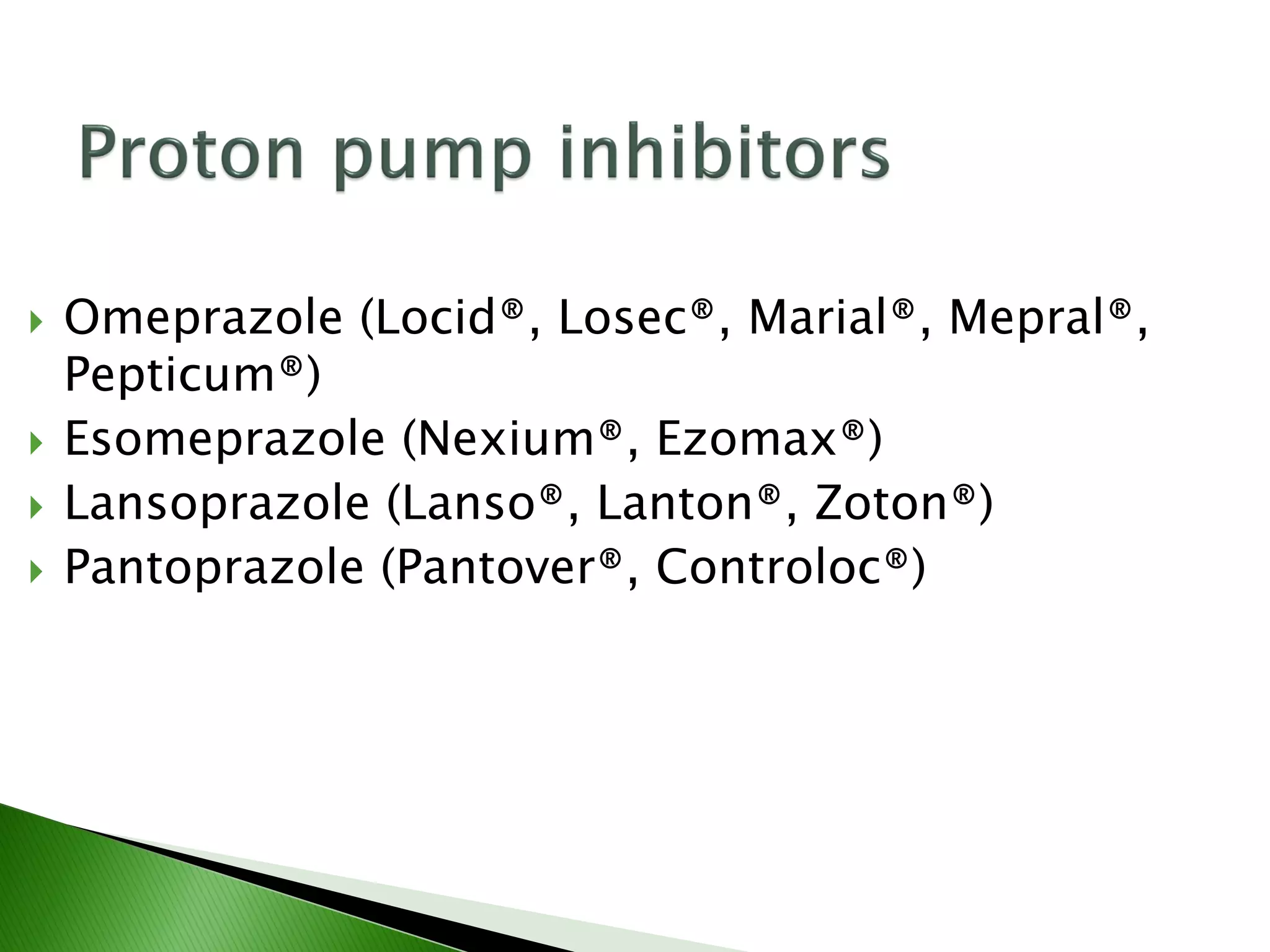 Gastrointestinal drugs - Pharmacology | PDF