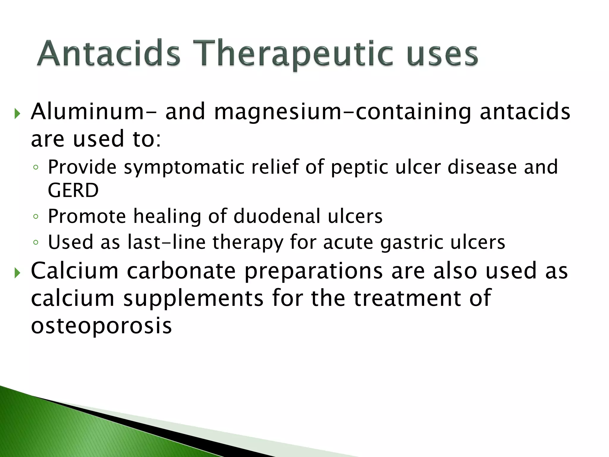Gastrointestinal drugs - Pharmacology | PDF